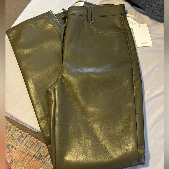 Aritzia | Pants & Jumpsuits | Aritzia X Wilfred Melina Pleather Pants ...